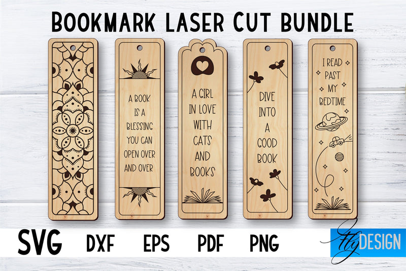 Bookmark Laser Cut SVG | Bookmark SVG Design | CNC Files - So Fontsy