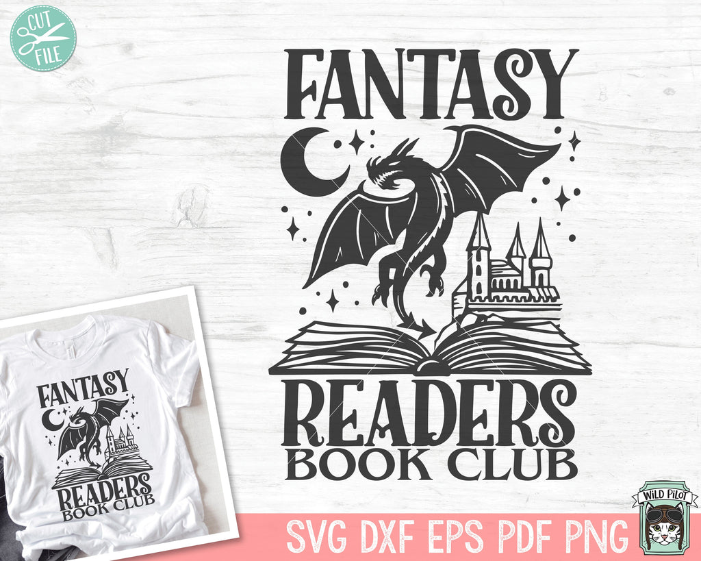 Books SVG, Dragon SVG, Fantasy SVG, Reading svg, Halloween svg ...