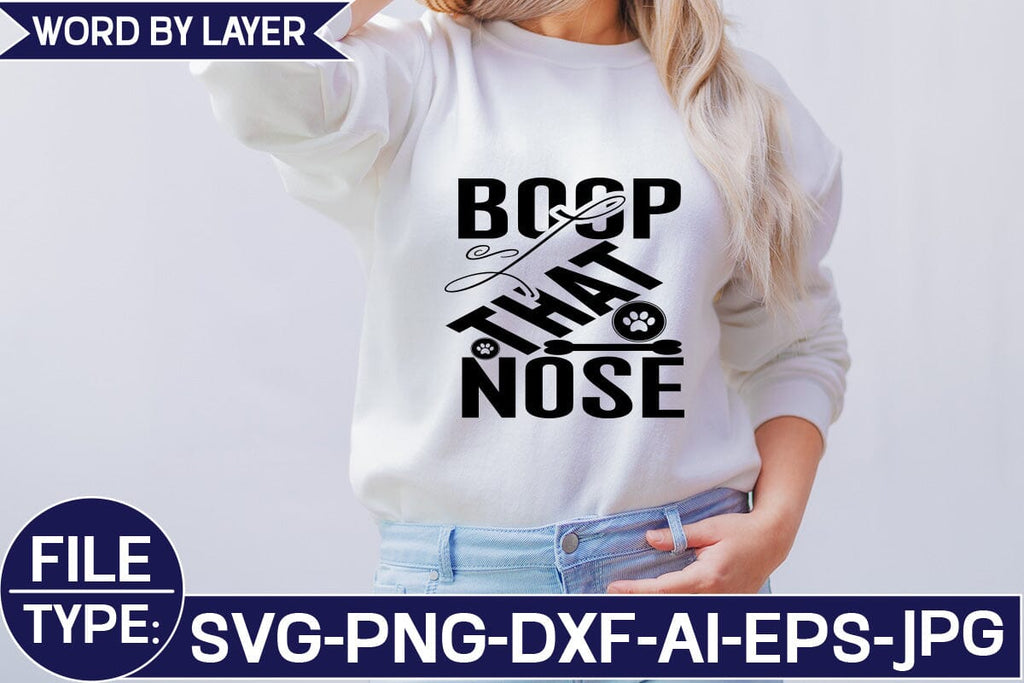 Boop That Nose SVG Cut File - So Fontsy