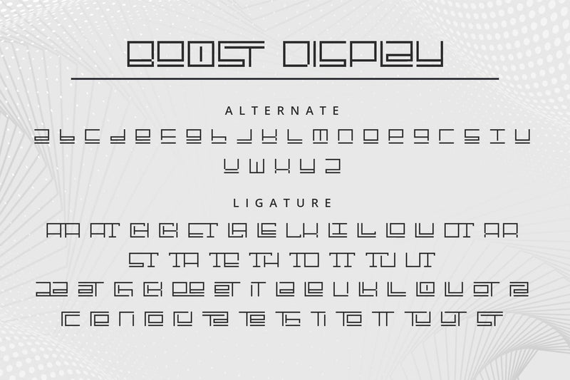 Boost Display - Modern Font - So Fontsy