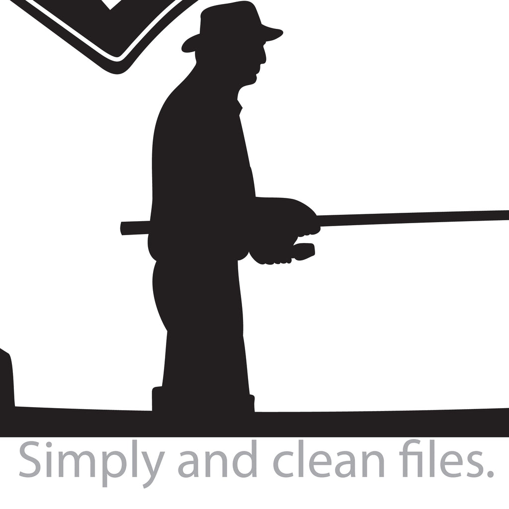 Born to fish forced to work. Cut files for Cricut. Clip Art (eps, svg ...