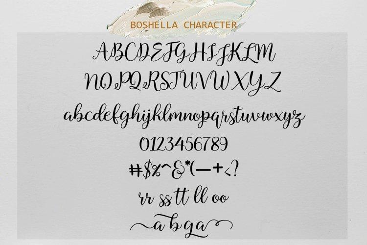 Boshella Script - So Fontsy