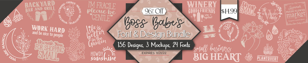 Boss Babe's Font and Design Bundle - So Fontsy
