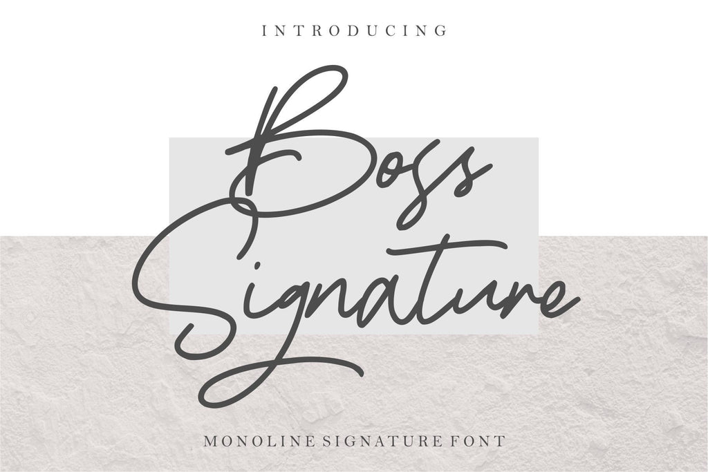 Boss Signature - So Fontsy