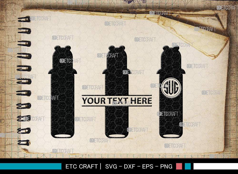 Bottle Bundle Monogram, Baby Bottle Silhouette, Baby Bottle SVG, Baby ...