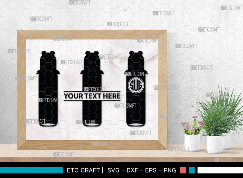 Bottle Bundle Monogram, Baby Bottle Silhouette, Baby Bottle SVG, Baby ...