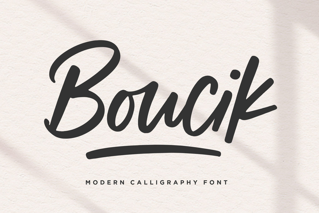 Boucik Modern Calligraphy Font - So Fontsy