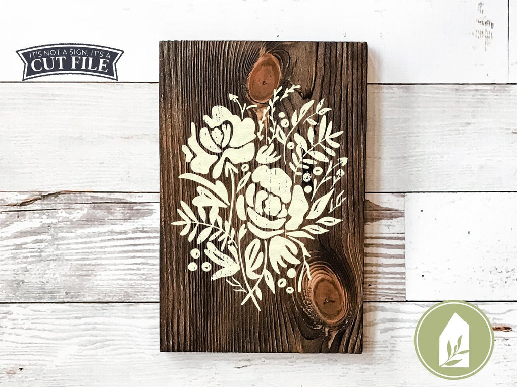 Bouquet SVG | Flower Arrangement svg | Farmhouse Sign Design - So Fontsy