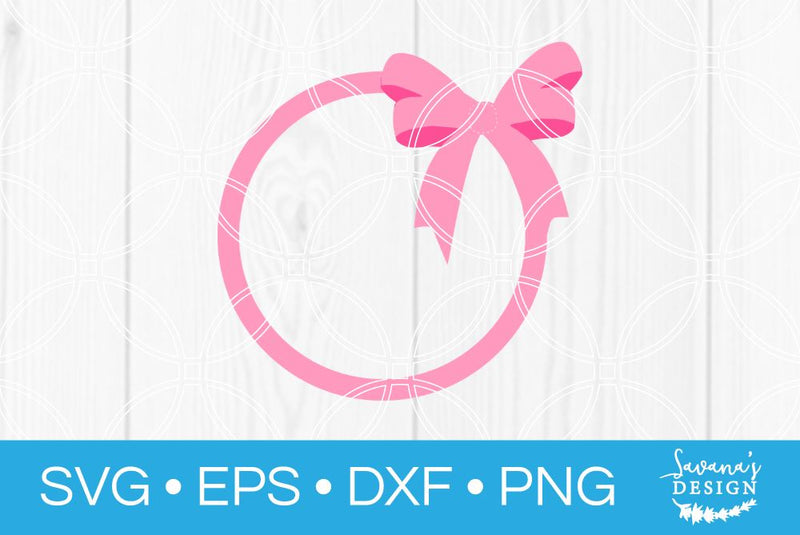 Bow Monogram - So Fontsy