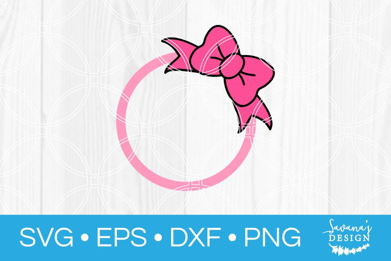 Bow Monogram - So Fontsy