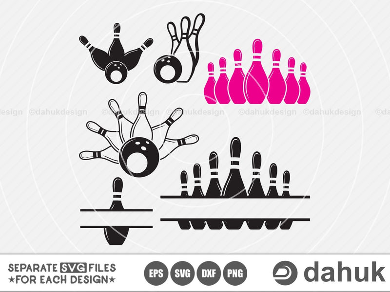 Bowling Svg, Bowling Ball Svg, Bowling clipart, Bowling Monogram ...