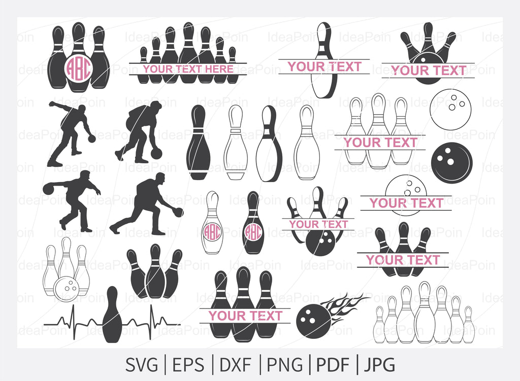 Bowling Svg, Bowling svg Bundle, Bowling Split, Bowling Gift, Bowling ...