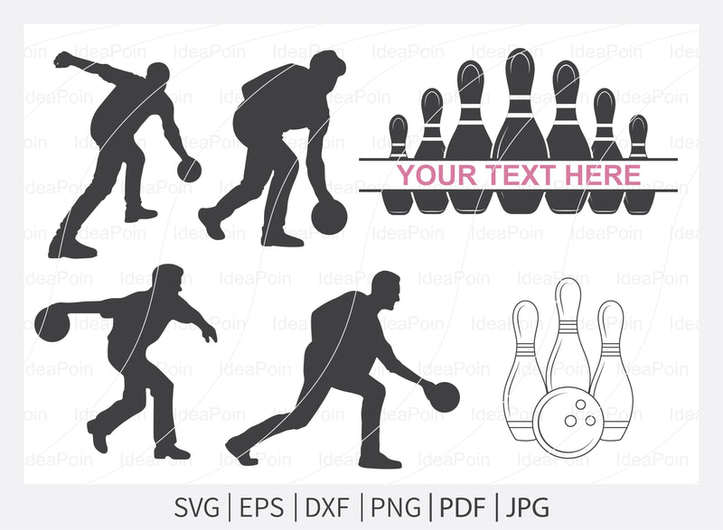 Bowling Svg, Bowling svg Bundle, Bowling Split, Bowling Gift, Bowling ...