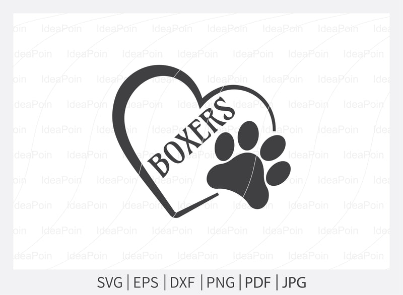 Boxers svg, Boxer Dog vector, Boxer Dog SVG, Boxer Dog Png, Boxer Dad ...