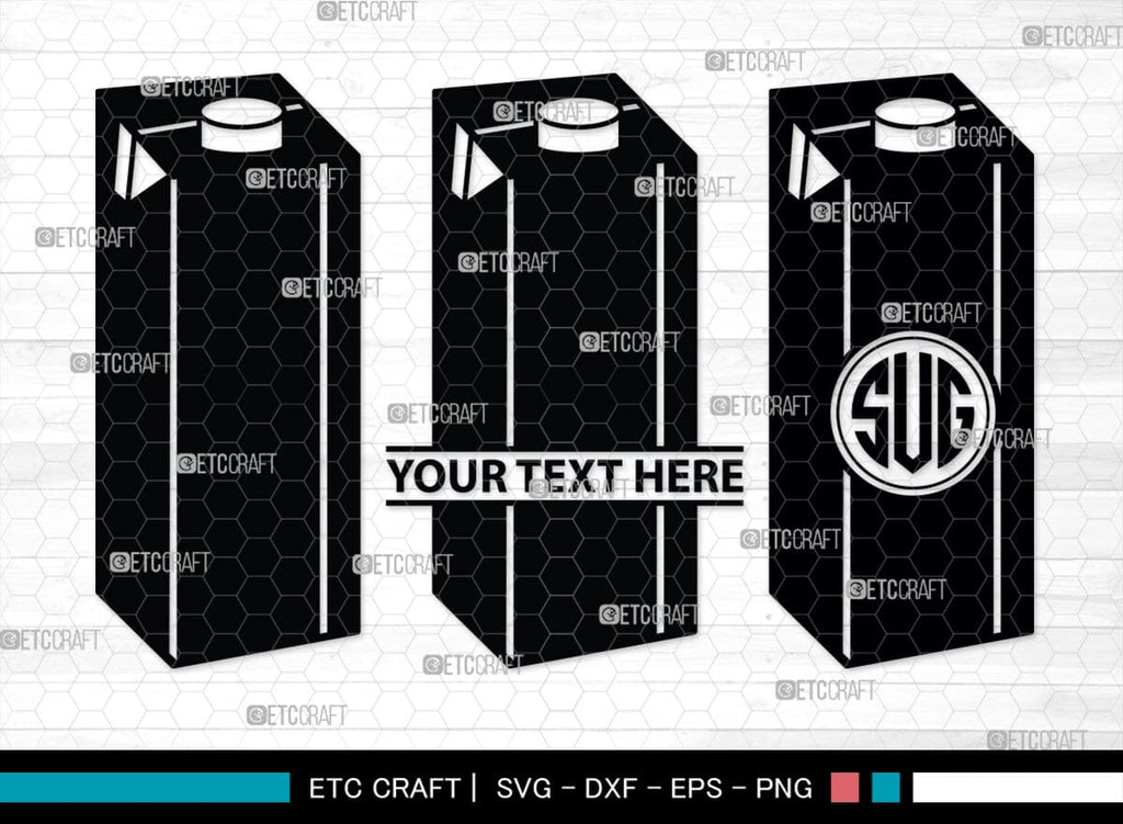 Boxes For Milk And Juice Monogram, Boxes For Milk And Juice Silhouette ...