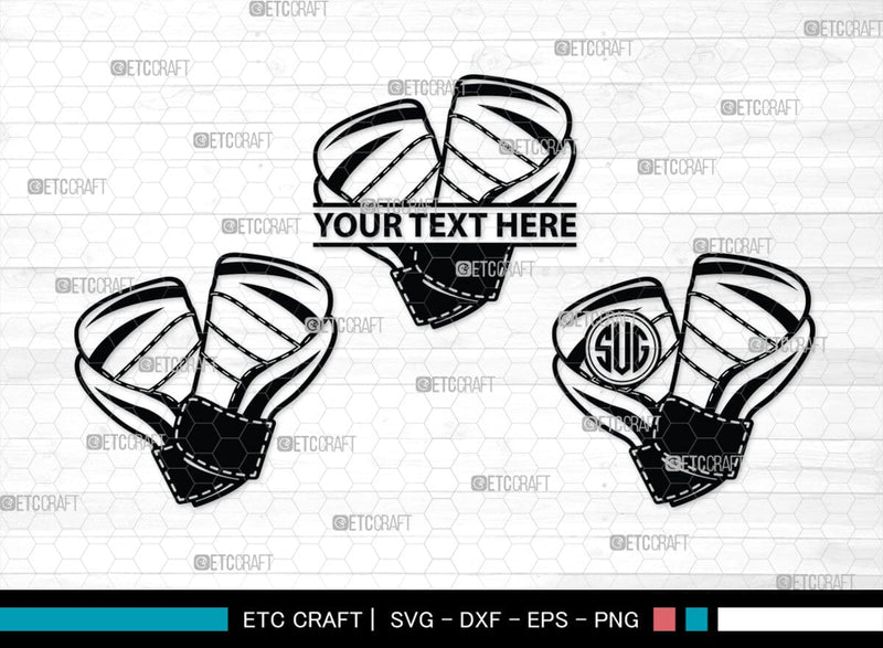 Boxing Gloves monogram, Boxing Gloves Silhouette, Sport Gloves Svg ...