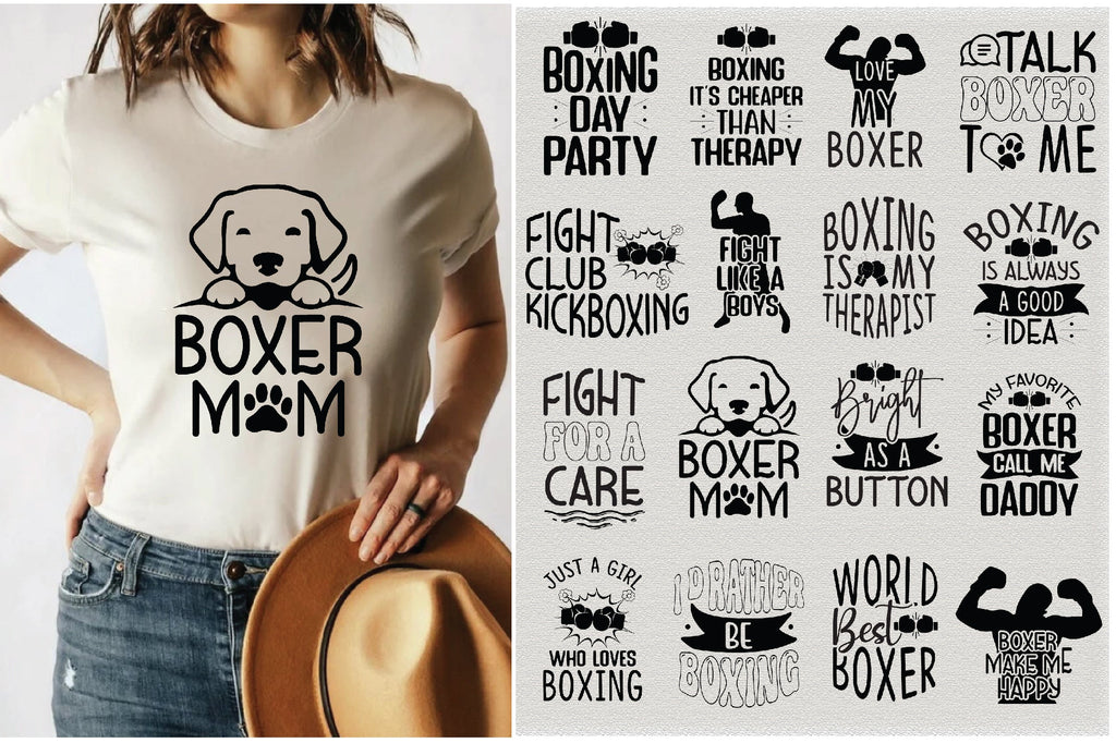 Boxing Svg Bundle 20 Designs - So Fontsy