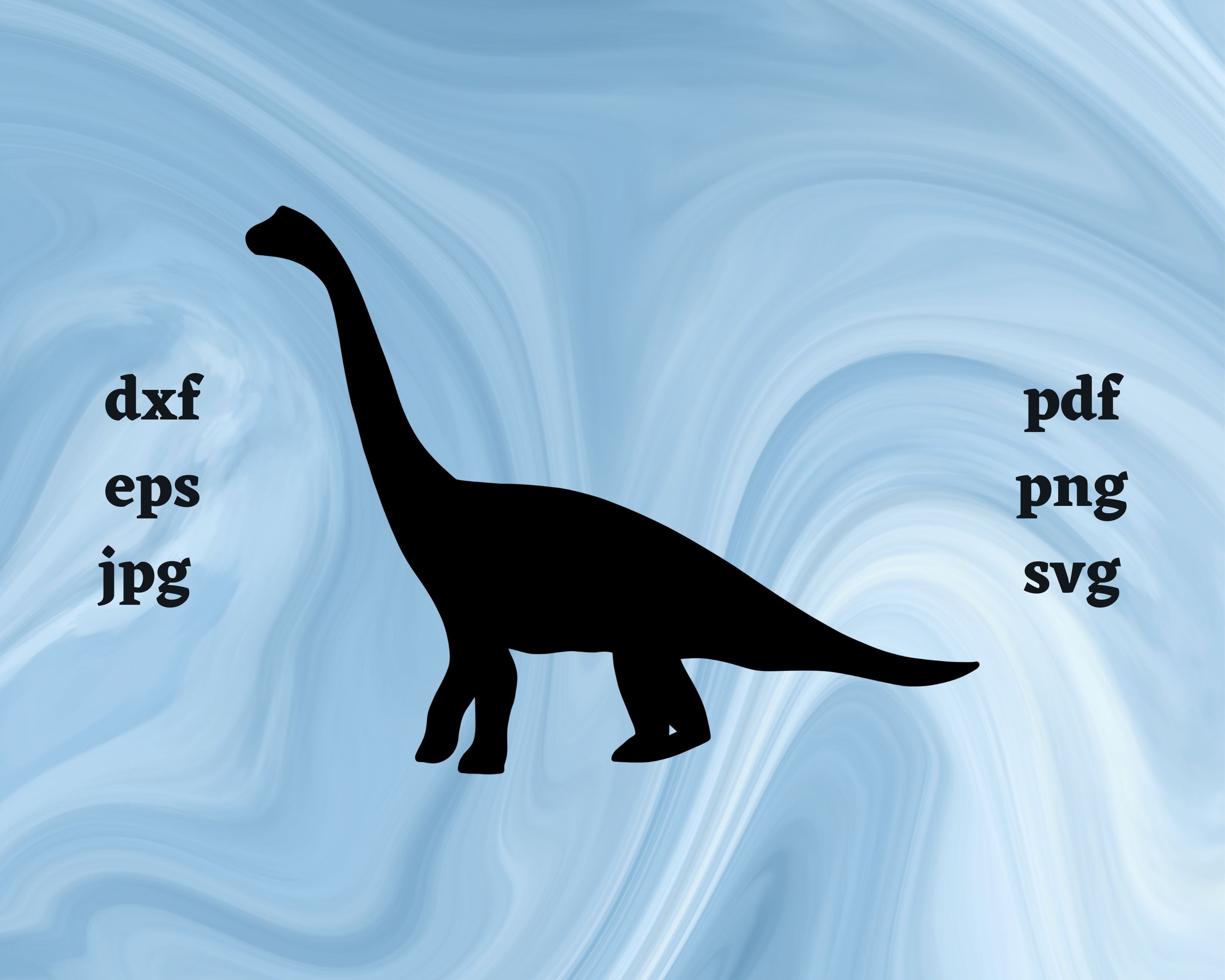 Brachiosaurus SVG Cut File - So Fontsy