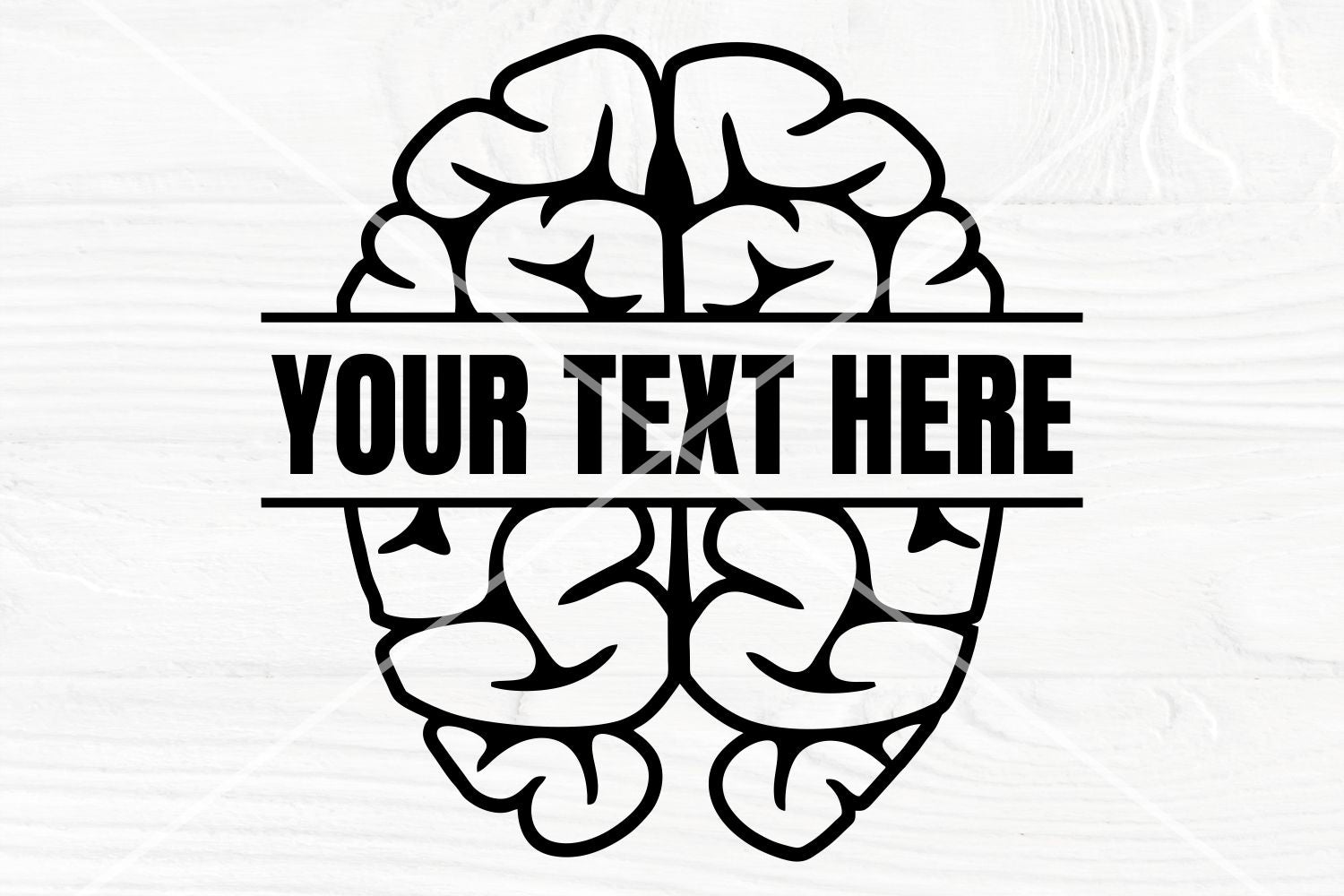 Brain SVG cut file, Brain silhouette svg, Brain outline svg, Brain vec ...