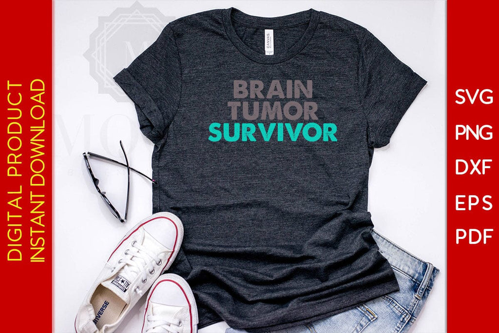 Brain Tumor Survivor SVG PNG PDF Cut File - So Fontsy