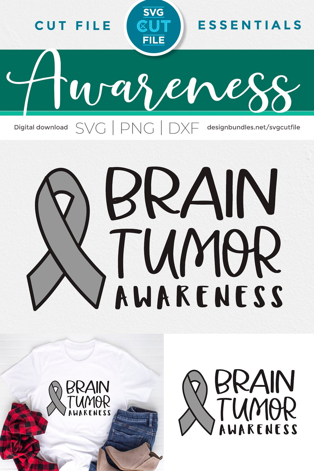 Brain Tumor svg, brain tumor awareness svg - So Fontsy