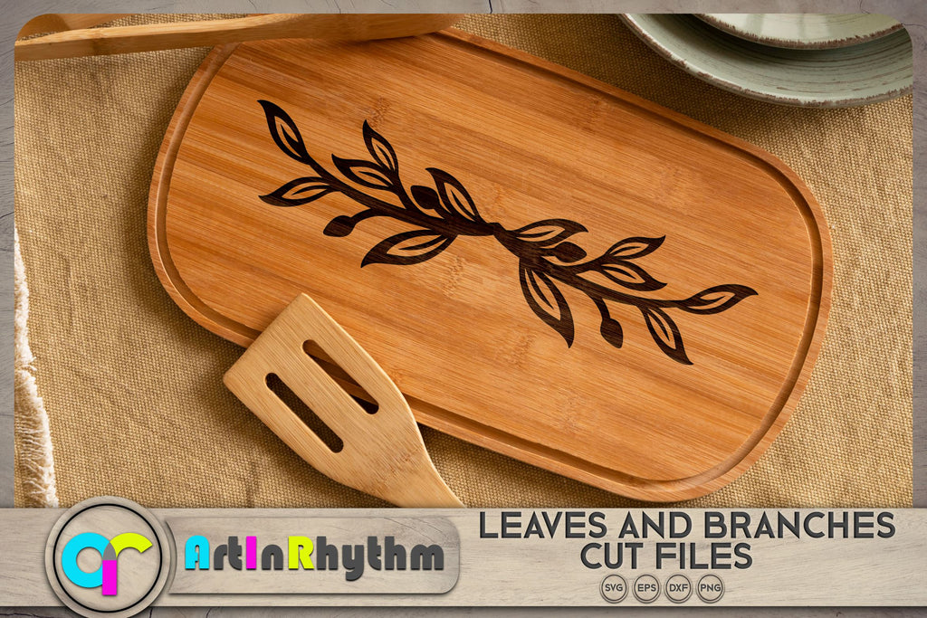 Branch and leaves SVG bundle / Botanical SVG Bundle - So Fontsy