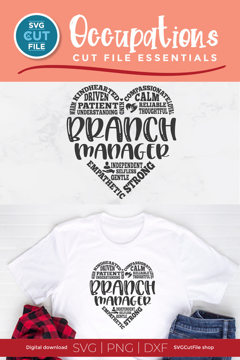 Branch manager svg, office manager svg - So Fontsy