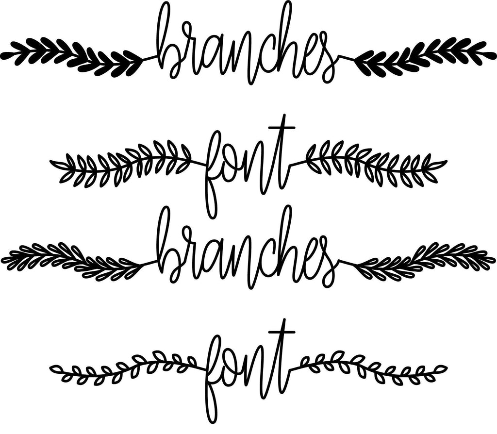 Branches Font - So Fontsy