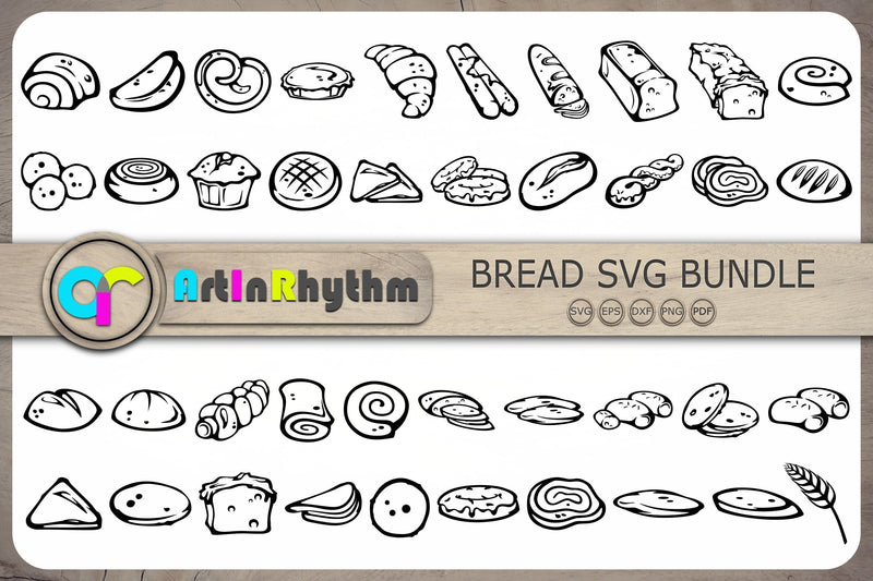 Bread SVG Bundle, Breads Svg, Bread Svg Cut File, Baker Svg, Bakery Svg ...
