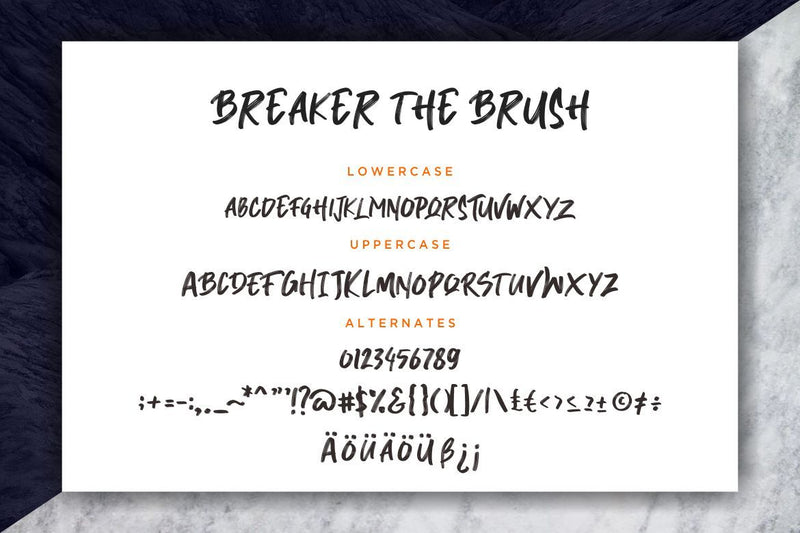 More Categories Breaker The Brush Typeface - So Fontsy