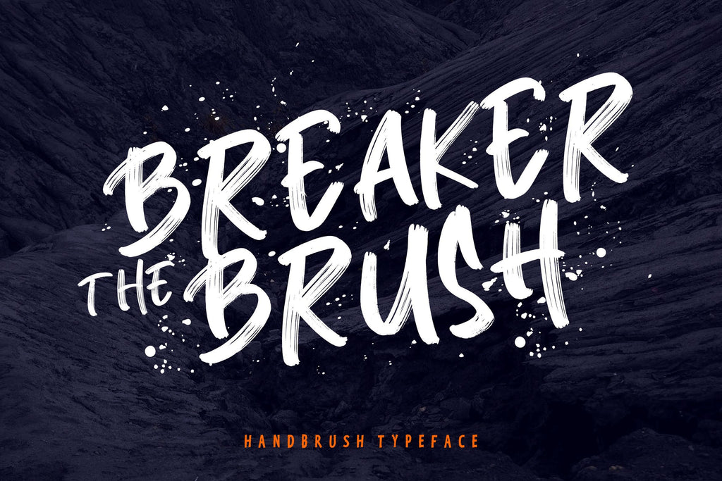 More Categories Breaker The Brush Typeface - So Fontsy