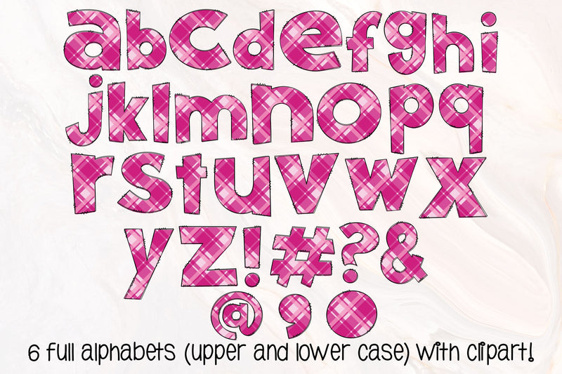 Breast Cancer Awareness Doodle Letters PNG, Wear Pink Alpha Bundle - So ...
