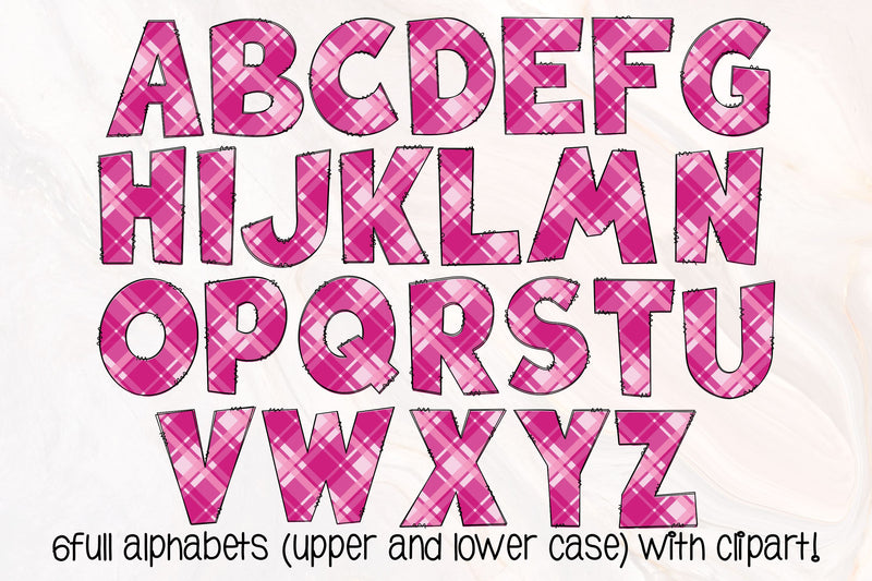 Breast Cancer Awareness Doodle Letters PNG, Wear Pink Alpha Bundle - So ...