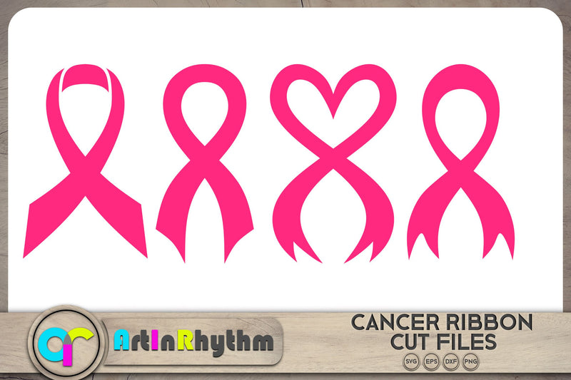 Breast Cancer pink ribbon SVG bundle - So Fontsy