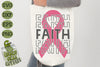Breast Cancer Ribbon Faith SVG File - So Fontsy