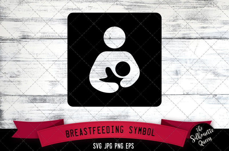 Breastfeeding symbol Icon SVG -Vector Symbol Commercial & Personal Use ...