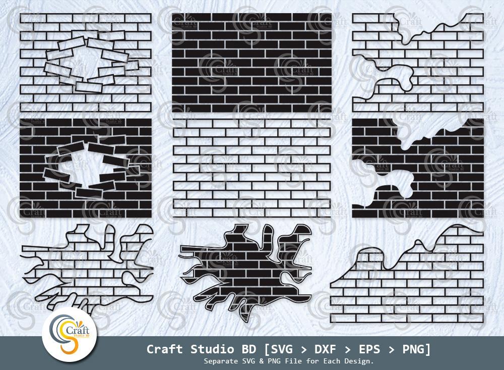 Brick Wall Silhouette