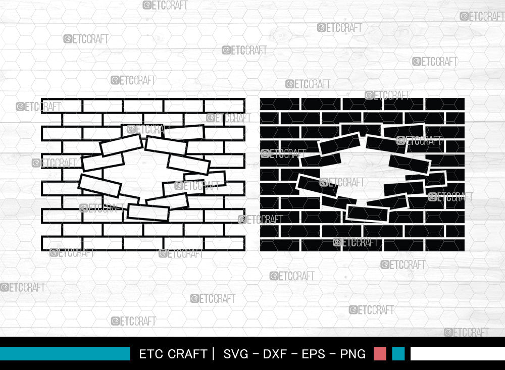 Brick Wall SVG, Brick Wall SVG, Brick Svg, Wall Svg, Brick Pattern Svg ...