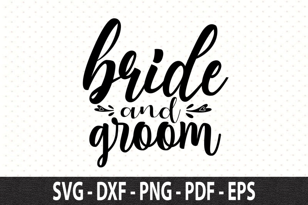bride and groom svg - So Fontsy