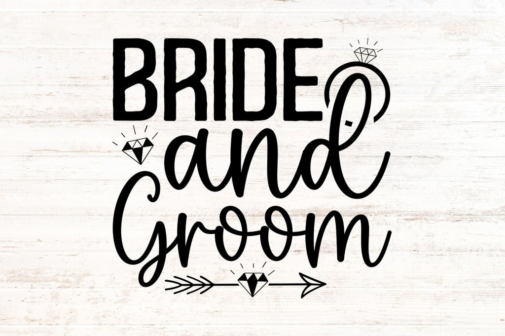 Bride and groom SVG - So Fontsy