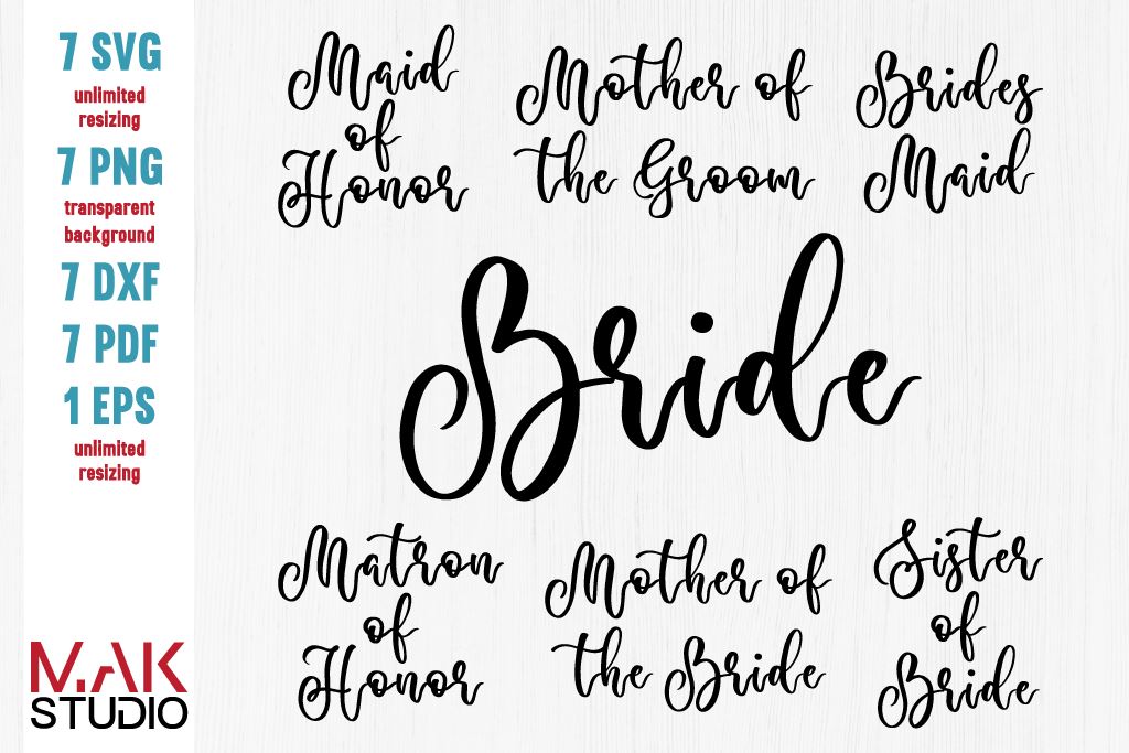 Bride mim bundles svg, Bride bundle svg, Wedding svg, Bridal bride cut ...