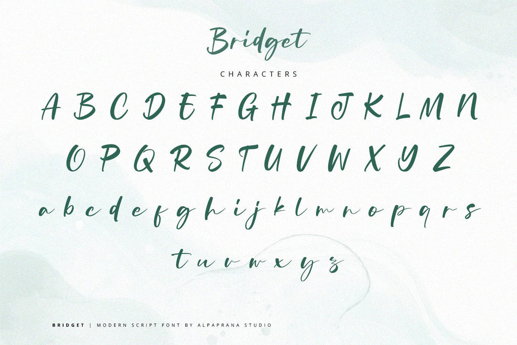 Bridget - Modern Script Font - So Fontsy