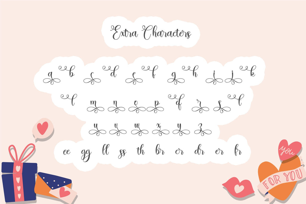 Bright Vibes (Swash Font, Swirly Font, Cute Font) - So Fontsy