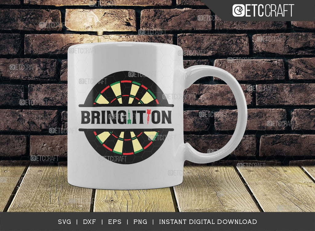 Bring It On SVG Cut File, Darts Svg, Sports Svg, Dartboard Svg, Game ...