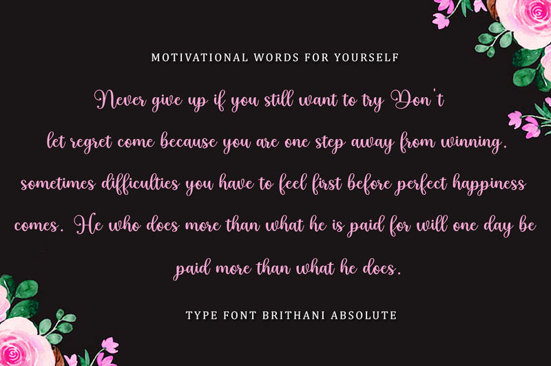 Brithani Absolute - So Fontsy