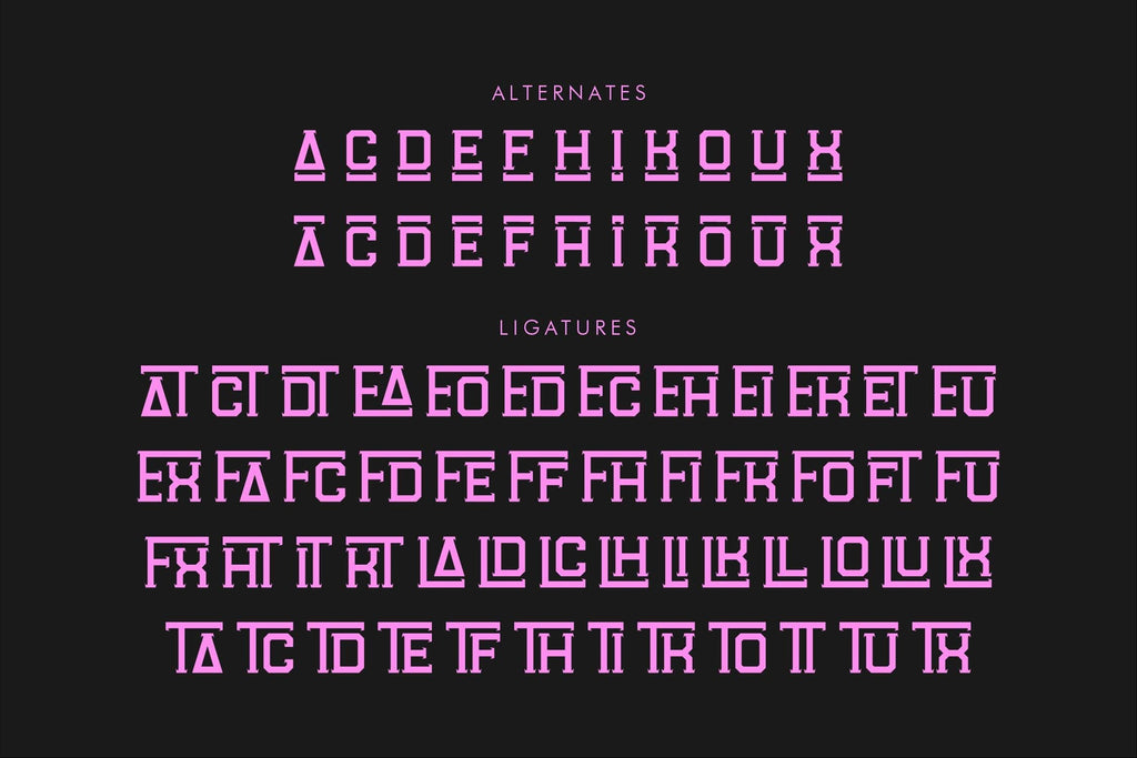 BROCKET FLAMING Typeface - So Fontsy