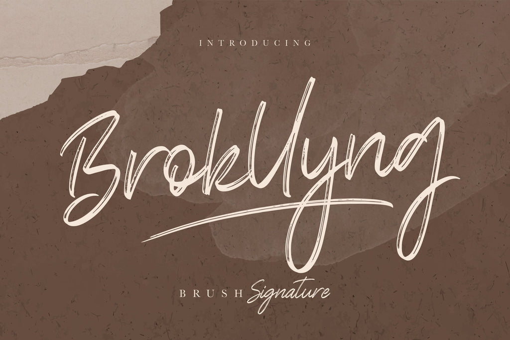 Brokllyng Brush Signature - So Fontsy