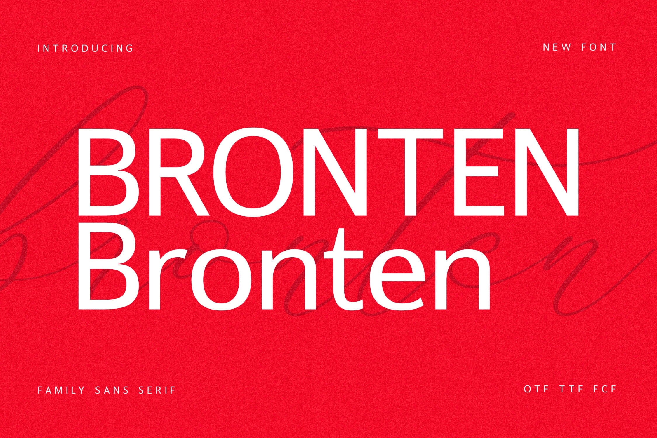 Bronten Typeface - So Fontsy