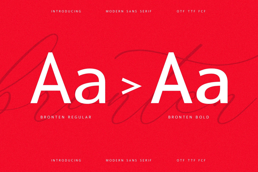 Bronten Typeface - So Fontsy