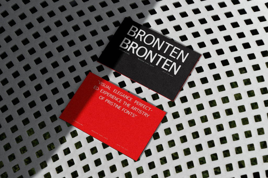 Bronten Typeface - So Fontsy